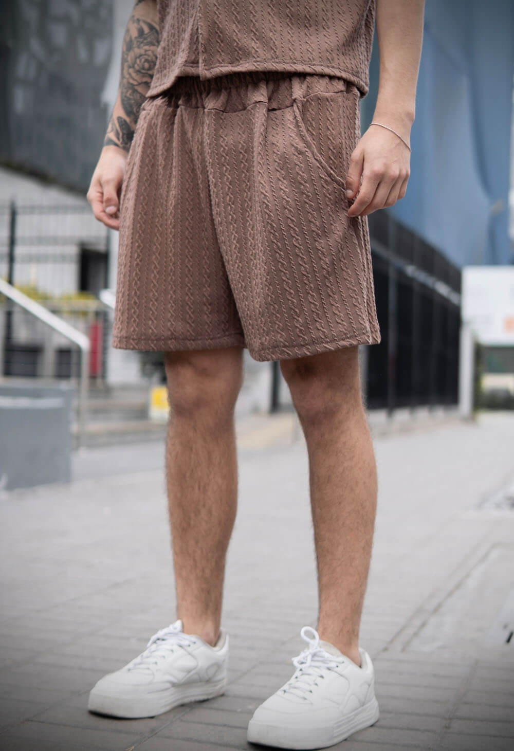 Short Apolo Marron | Streetwear en Perú - The Kraniet 👑